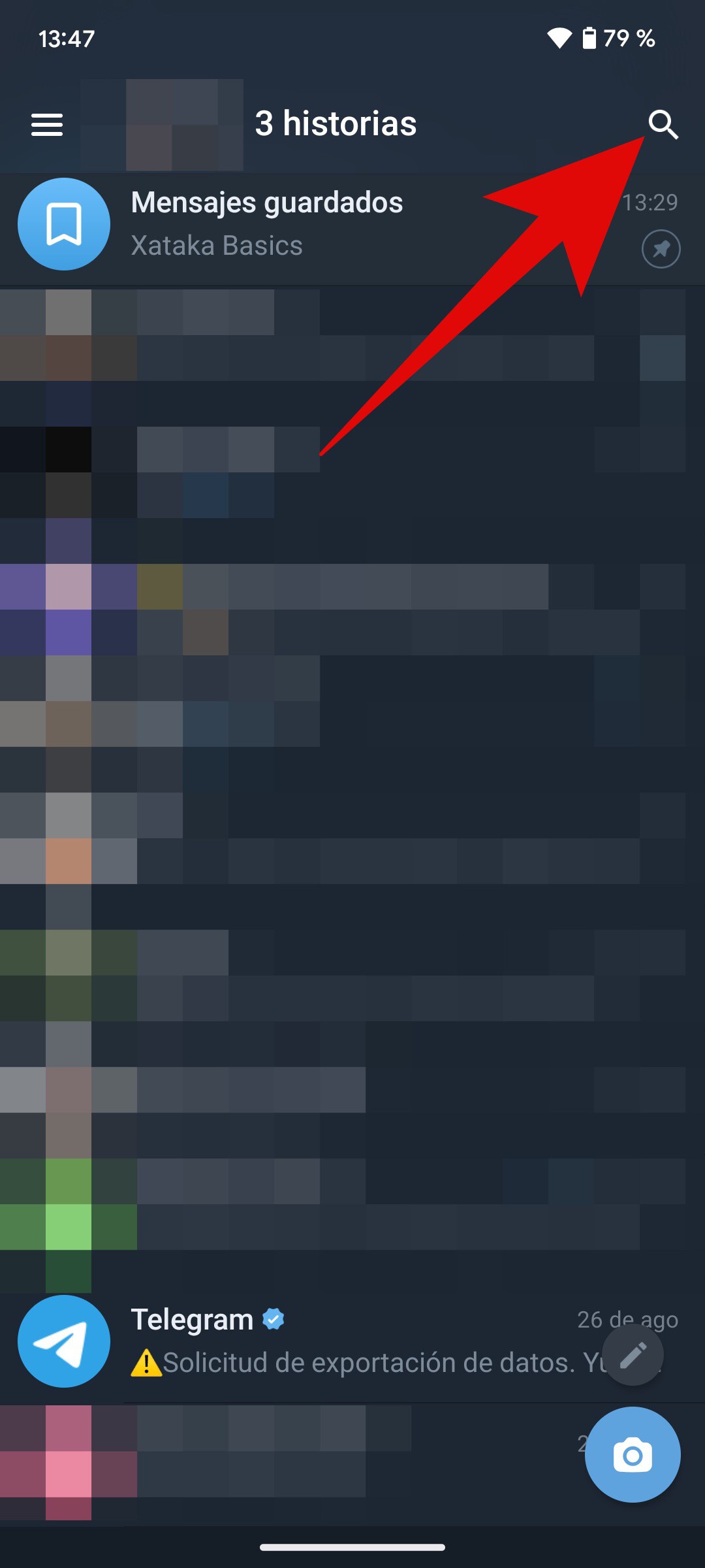 Cómo buscar canales y grupos en Telegram
