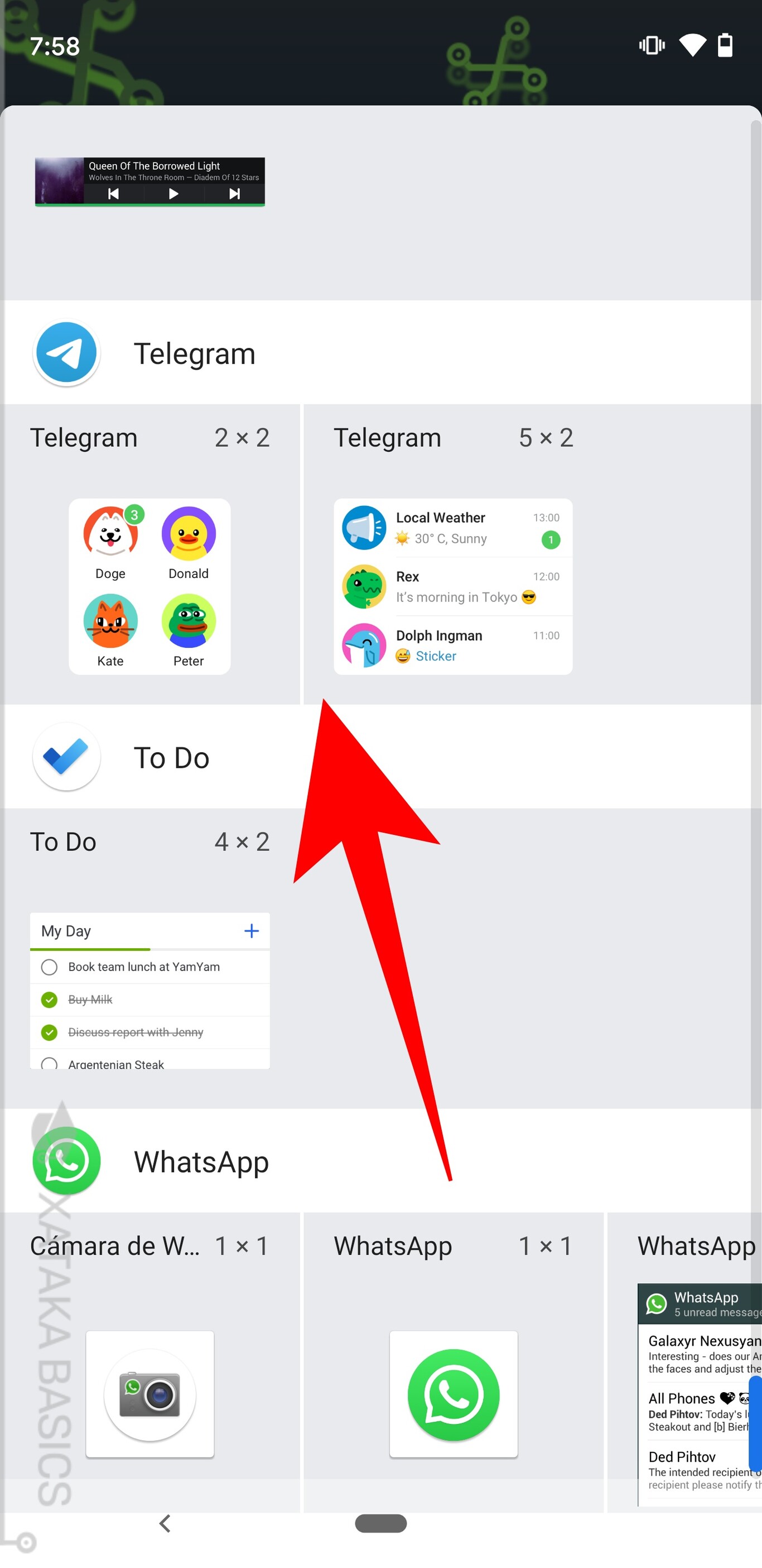 Cómo usar los widgets de Telegram en Android e iOS