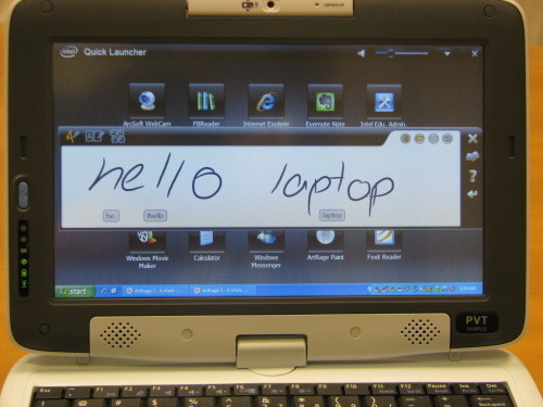 El Intel Classmate en formato tablet para el CES