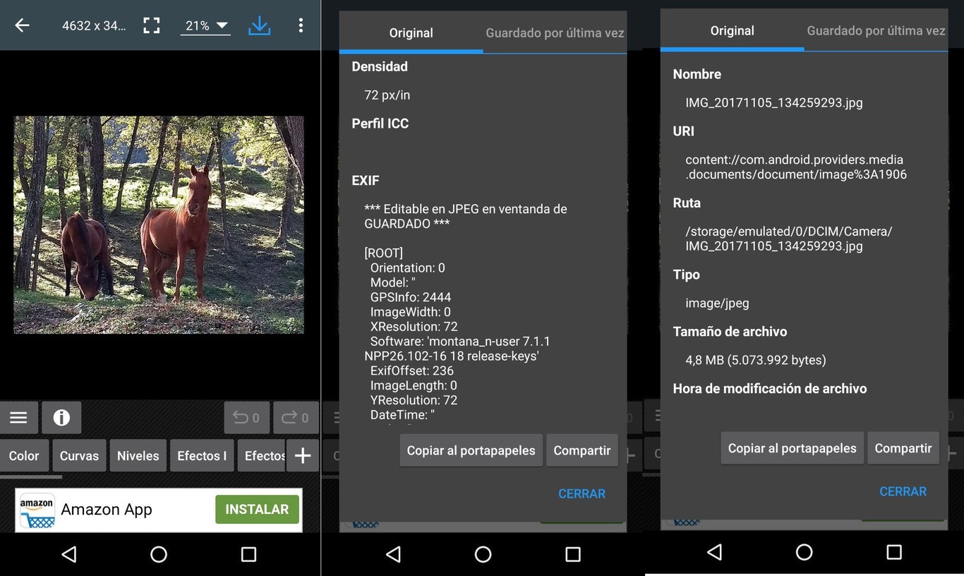 Cómo editar, añadir o eliminar los datos EXIF en Android