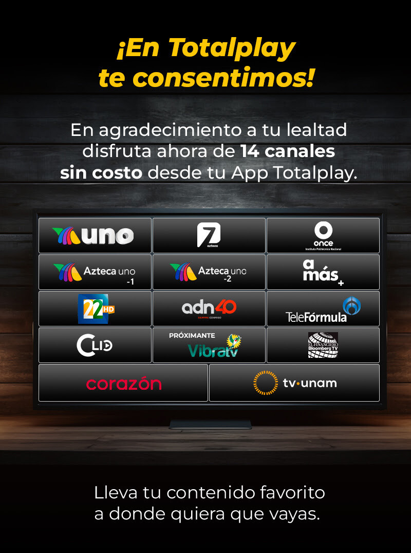 Buenas noticias para clientes de Totalplay en México: ya puedes ver 14 ...