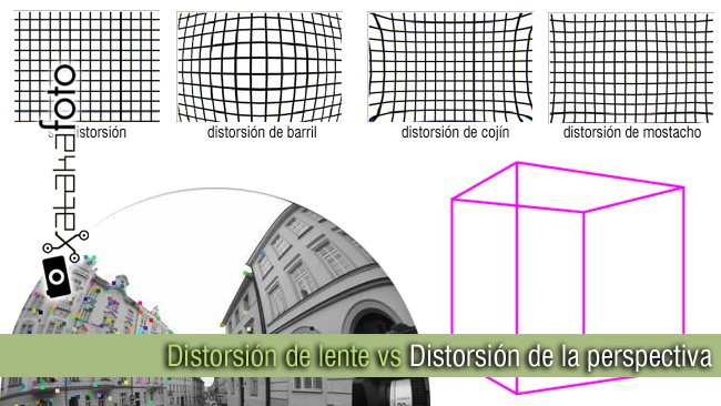 Distorsión de lente vs Distorsión de la perspectiva