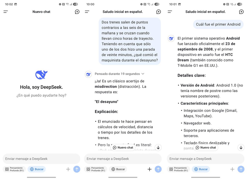 Probamos DeepSeek en móvil y PC: ventajas, inconvenientes y una gran ...