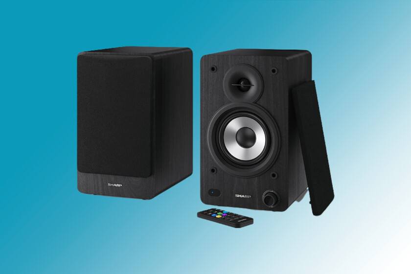 Estos altavoces Bluetooth Sharp tienen una gran potencia y con cupón se ...