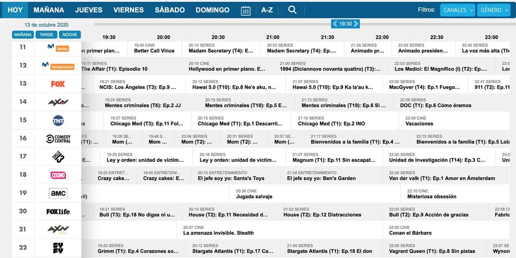 Cómo ver la programación de Movistar Plus+. Todos los métodos, desde el ...