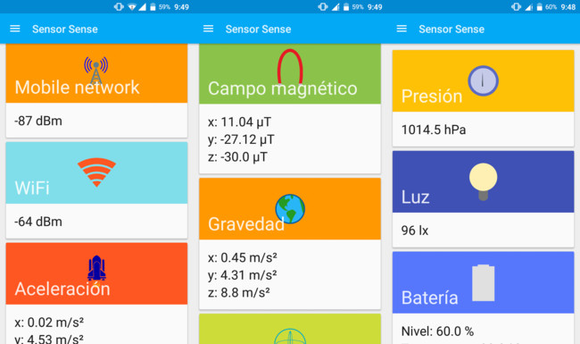 Sensor Sense te permite ver todos los sensores de tu sistema