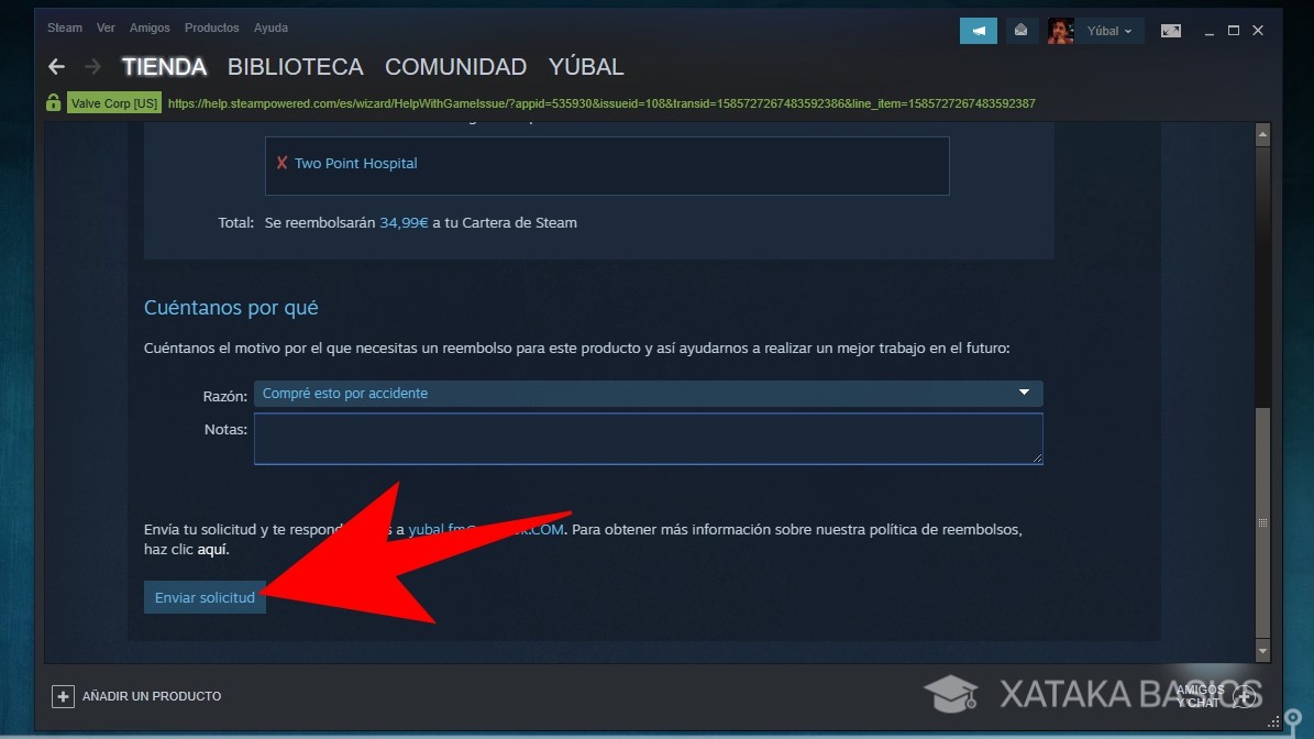 Steam: cómo devolver un juego
