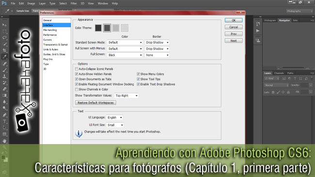 Aprendiendo con Adobe Photoshop CS6: Características para fotógrafos ...