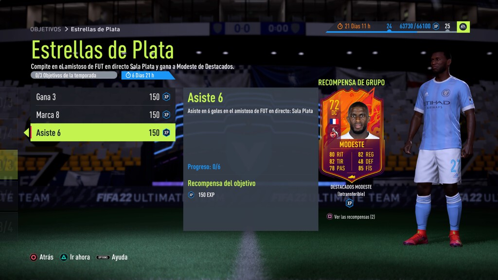 FIFA 22: consigue la carta Estrellas de Plata: Modeste Intransferible