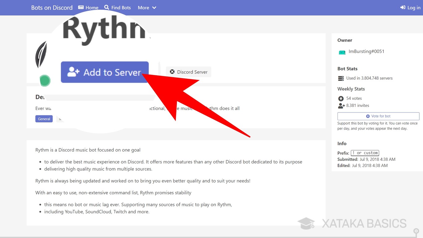 Discord: cómo añadir bots en tu servidor