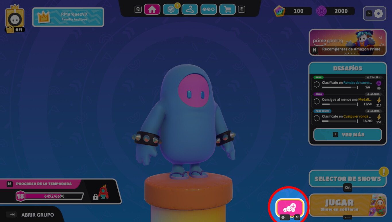 Fall Guys: cómo jugar con amigos e invitar compañeros al grupo