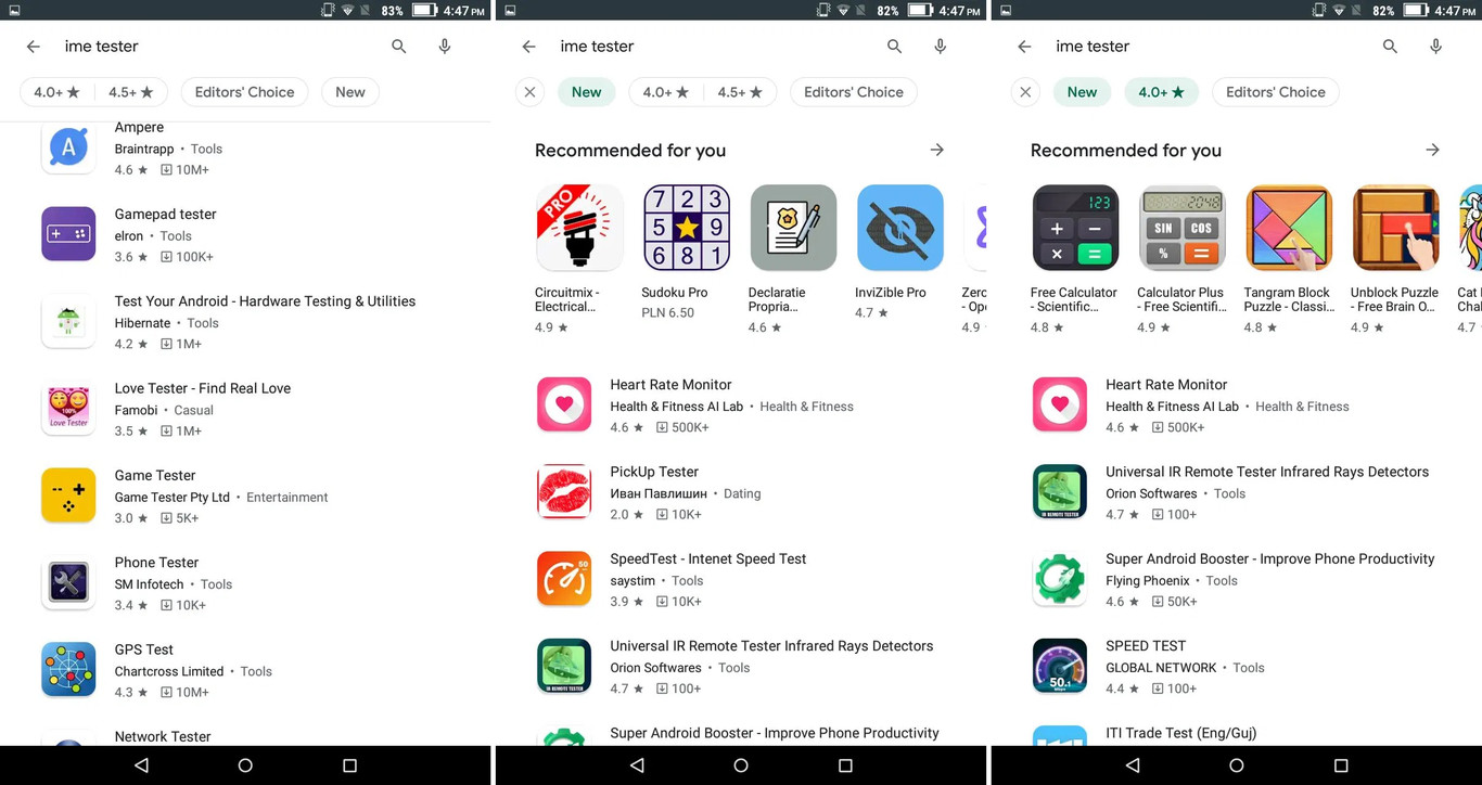 Google Play nos permitirá filtrar nuestras búsquedas para encontrar las ...