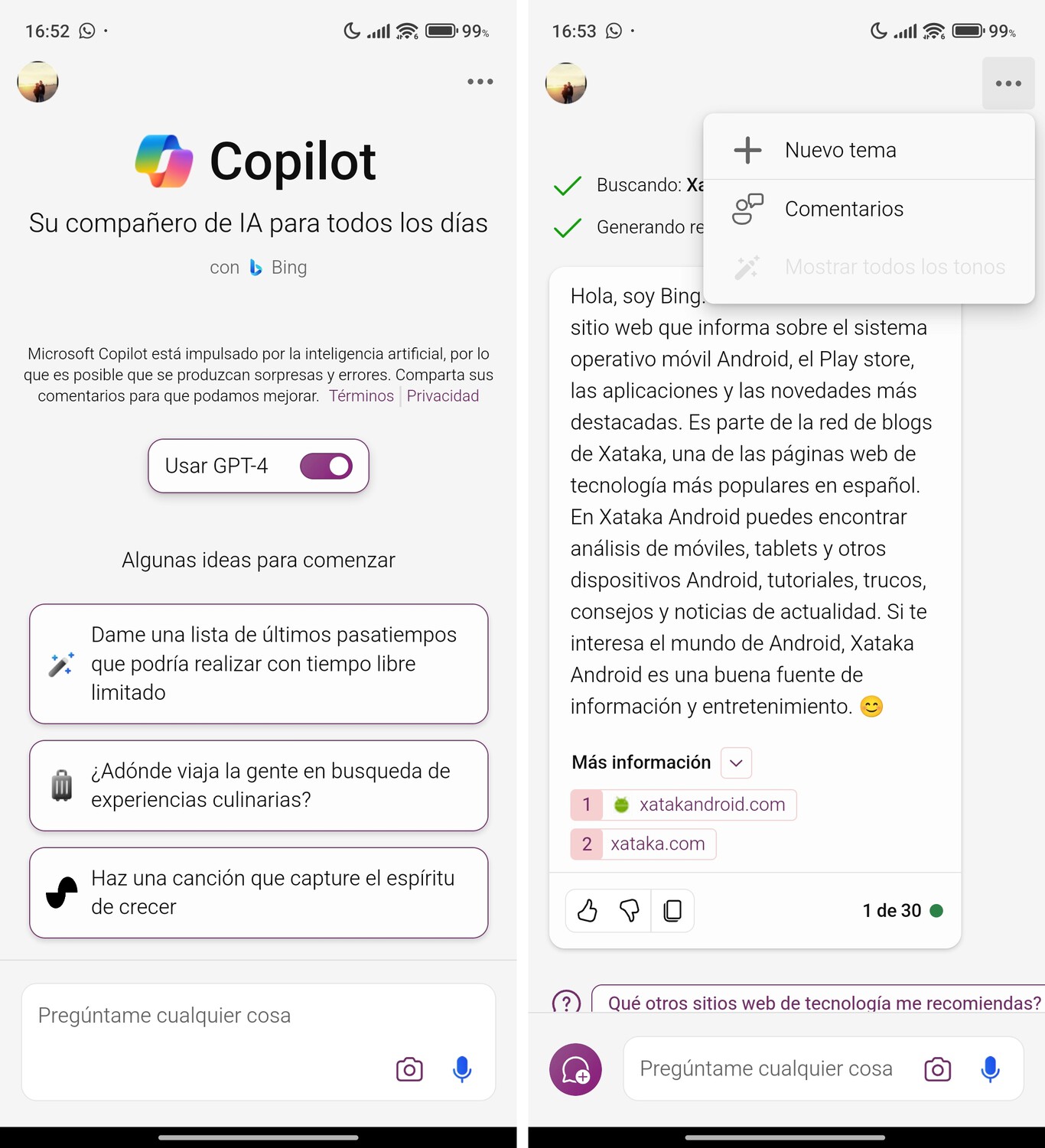 Microsoft Copilot acaba de llegar a Android: GPT-4 gratis y adiós a la ...