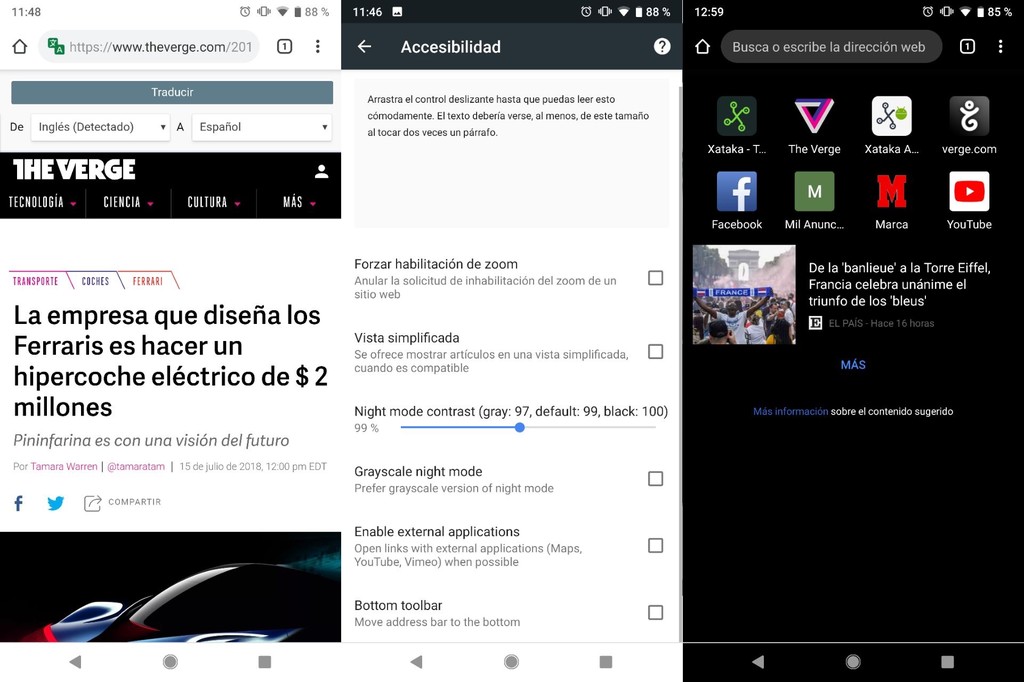 Kiwi Browser: así es el ligero navegador basado en Chromium con tema ...