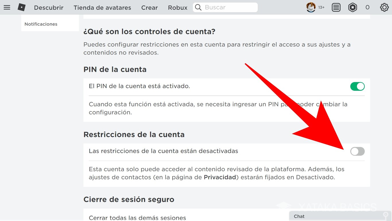 PIN y controles de la cuenta de Roblox: qué son y cómo activar este ...