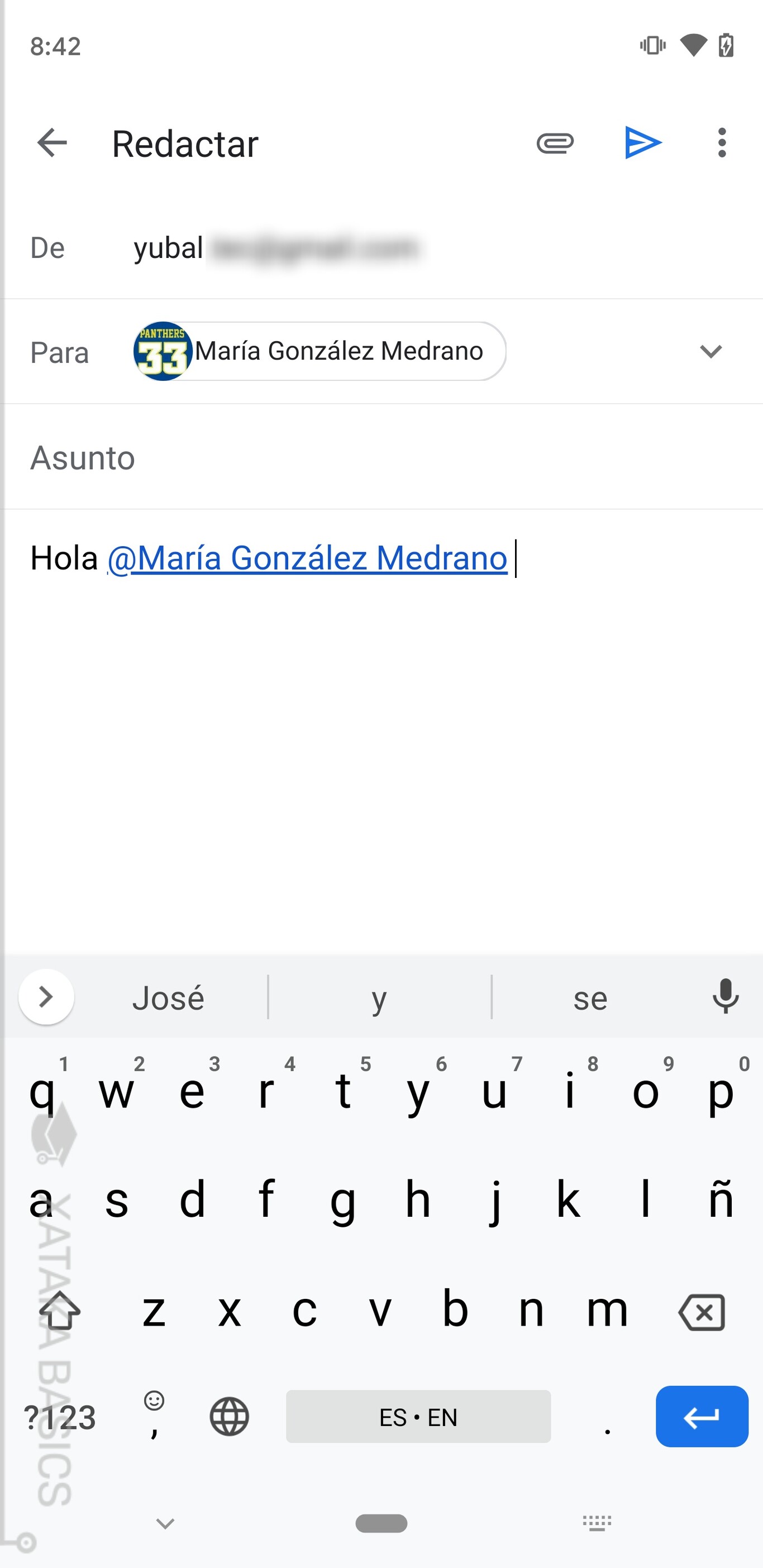 Cómo mencionar a alguien en un correo de Gmail para añadirle como ...