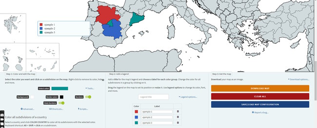 Así puedes crear un mapa personalizado gratis y sin registro con MapChart
