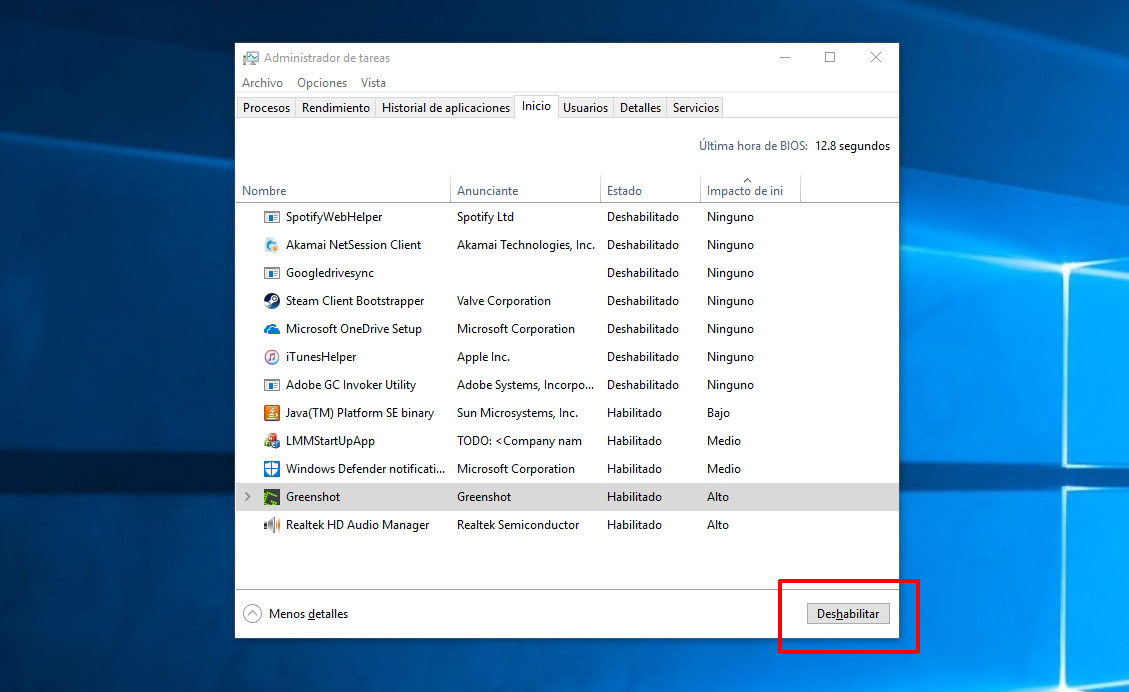 Cómo evitar que se inicien programas no deseados en Windows 10