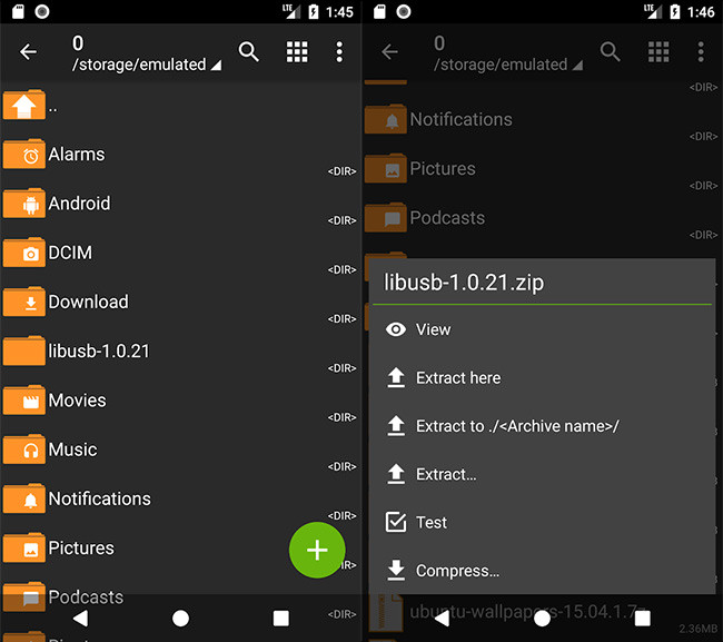 Cómo comprimir y descomprimir archivos en Android