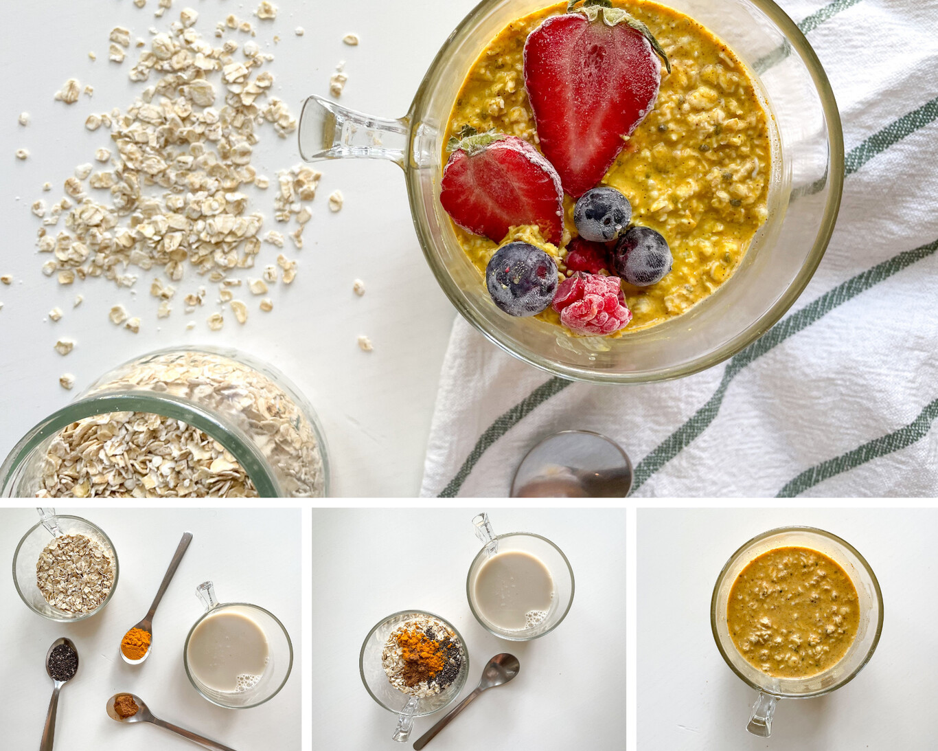 Avena nocturna con frutos rojos: receta de desayuno saludable muy fácil ...