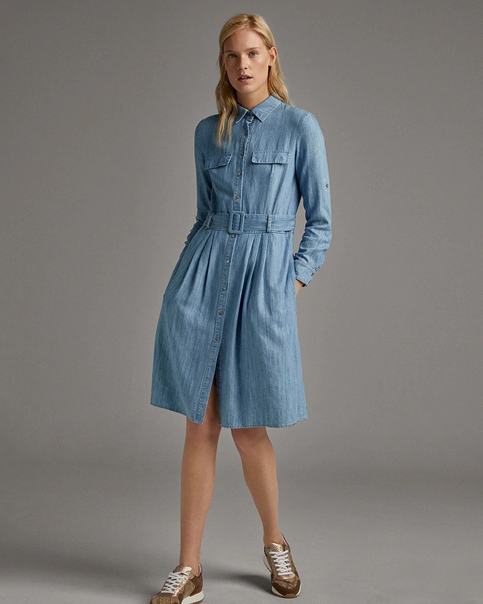 11 vestidos vaqueros de marcas como Bershka, Mango o Zara que tener en ...