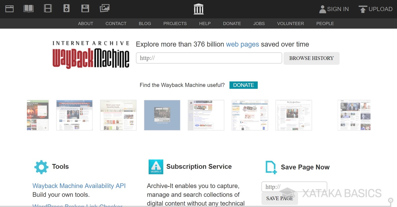 Cómo ver una versión antigua de una web: con la cache de Google y Archive.org