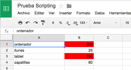 Utilizando Google Scripting con Google Docs