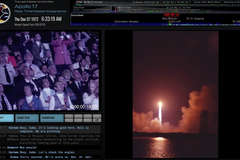 Revive la misión del Apollo 17 en tiempo real, justo cuando se cumple ...