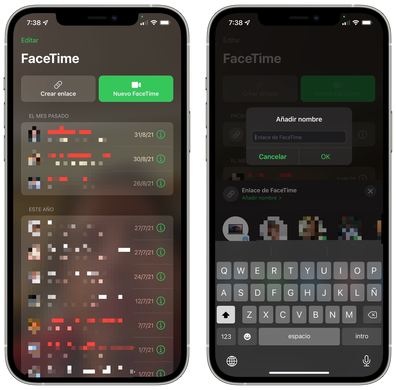 Cómo hacer una llamada FaceTime con Android o Windows a través de iOS 15