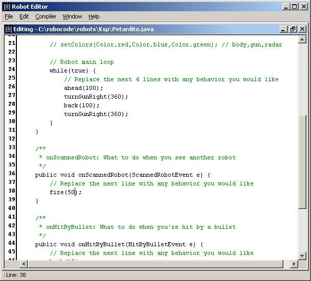 Robocode: diviértete y aprende Java o .NET