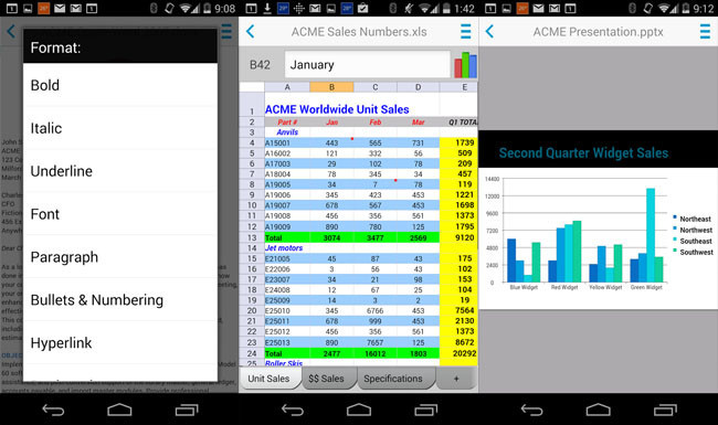 Docs To Go 4.0 para Android, ahora con nueva interfaz, edición gratis ...