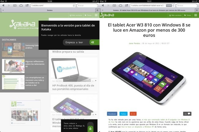 Xataka ya está adaptada a tu tablet