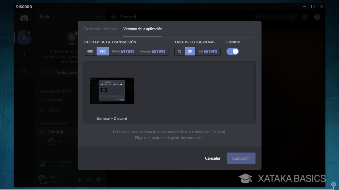 Discord: cómo compartir pantalla