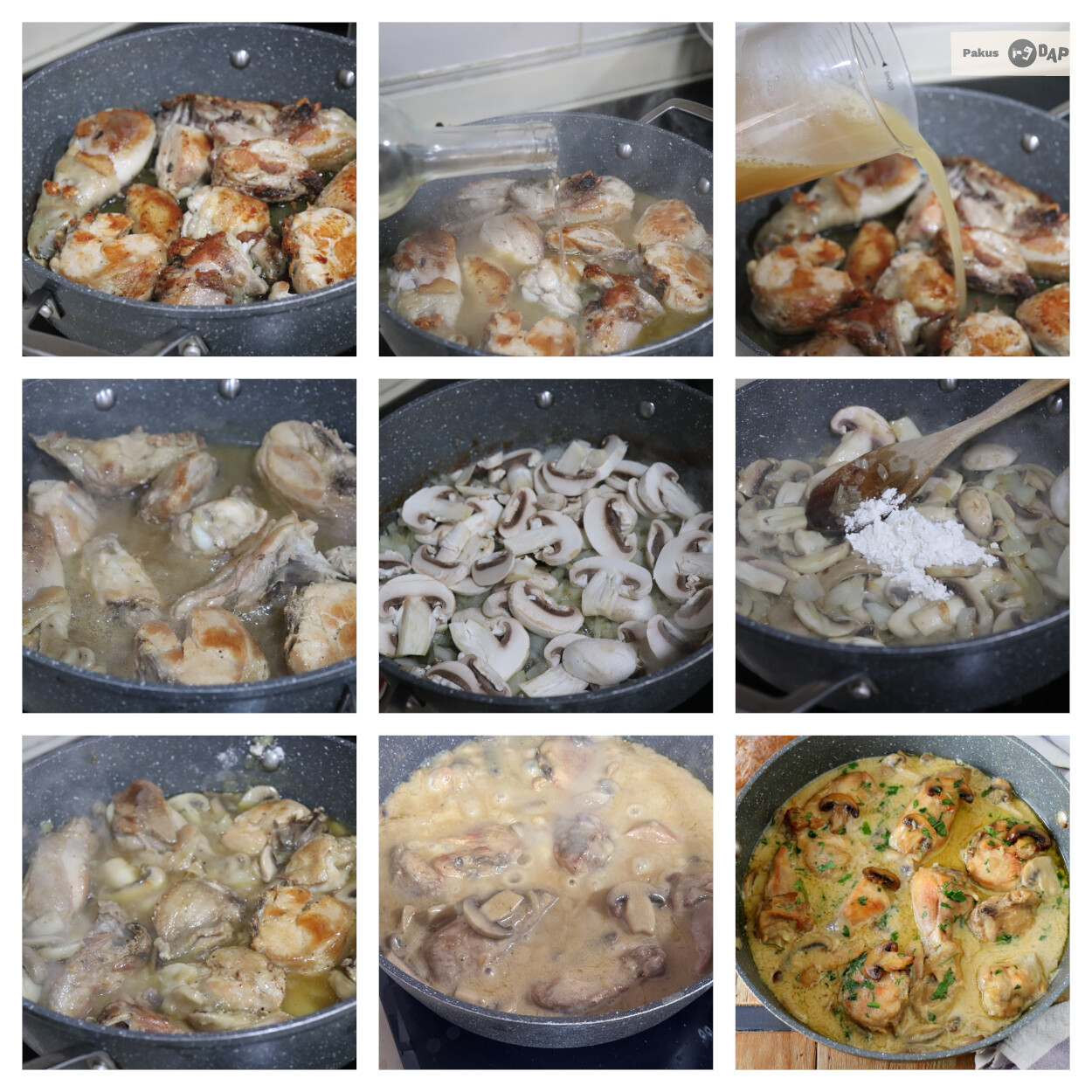 Fricasé de pollo, la receta sabrosa y fácil con la que alegrar a la familia