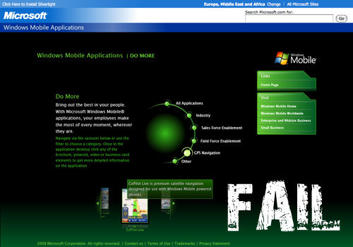 Windows Mobile 7 tendrá una App Store llamada "Skymarket"