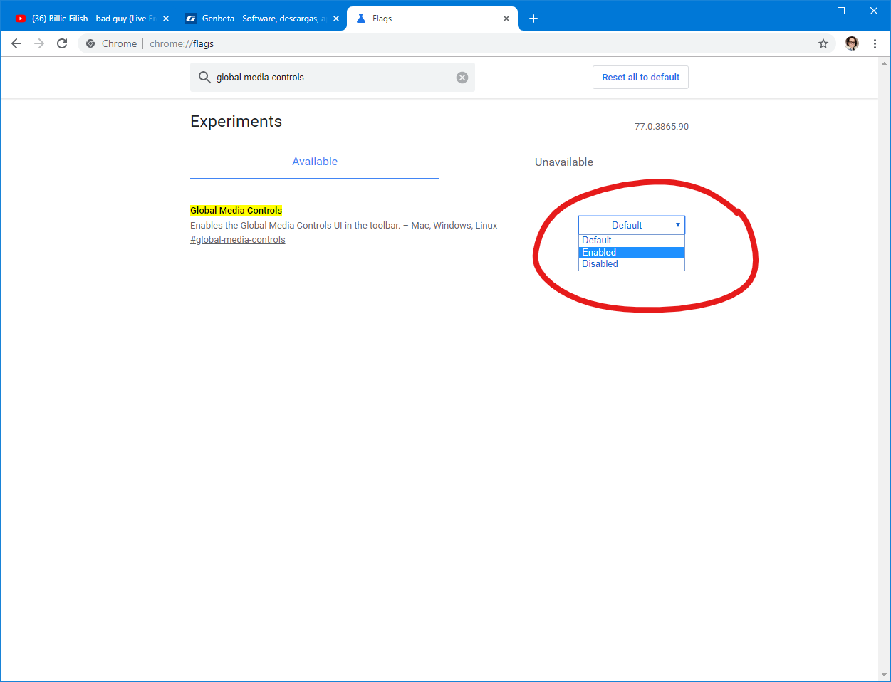 Google Chrome: cómo activar los nuevos controles multimedia globales