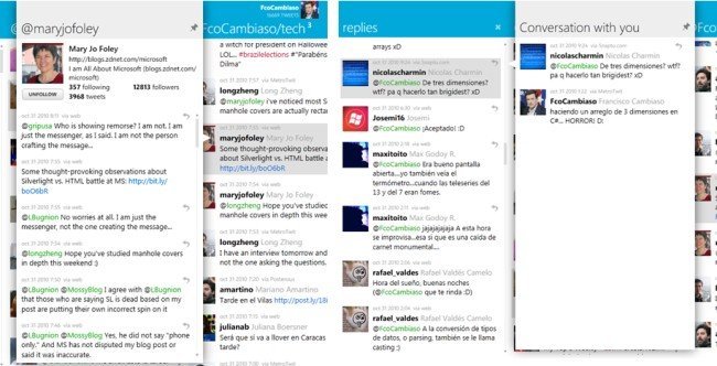 MetroTwit, un atractivo cliente Twitter para Windows que usa la ...