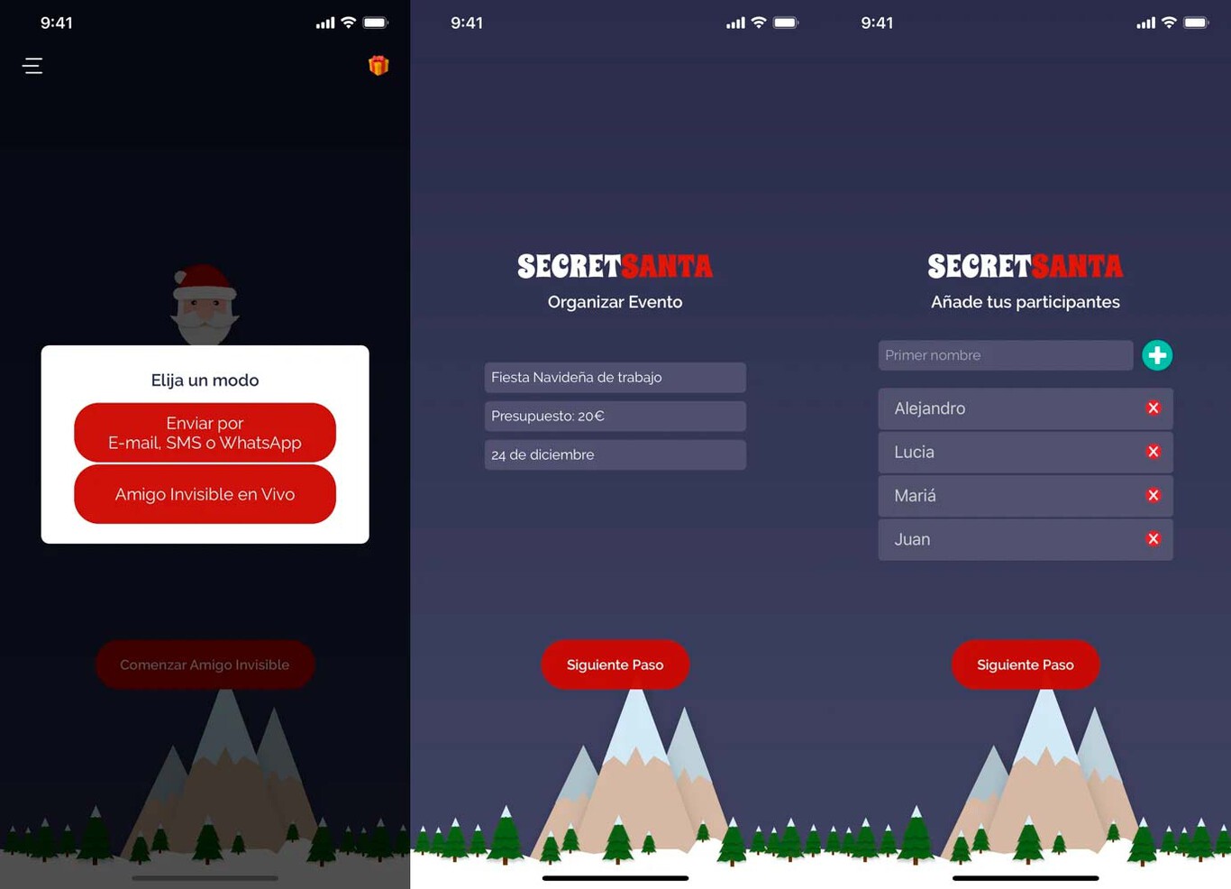 Cuatro apps para organizar el sorteo del "amigo invisible" desde el móvil