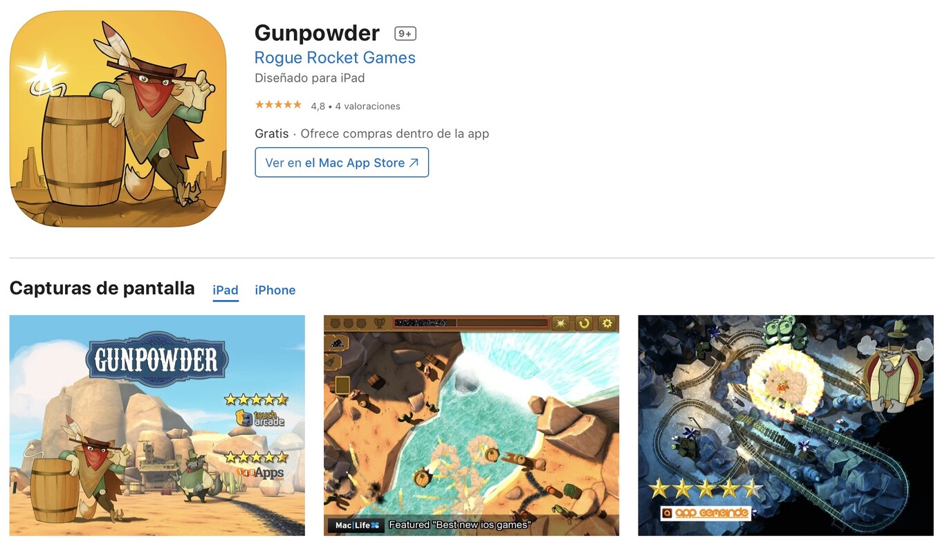 Gunpowder, Star Walk Kids o Disk Space Analyzer gratis y más ...