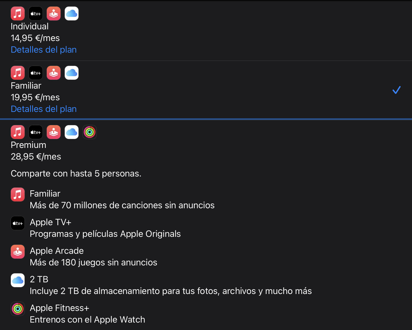Apple One Premium llega a España: Apple Fitness+ y 2 TB en iCloud por ...