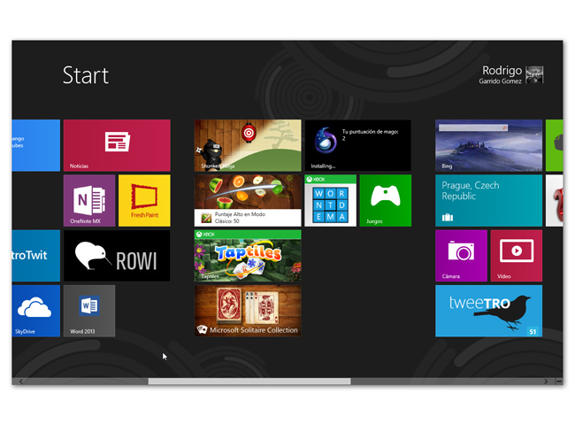 Windows 8, Xbox Live y juegos