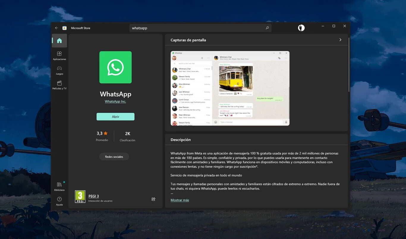La versión final de WhatsApp para Windows 10 y 11 por fin es una app ...
