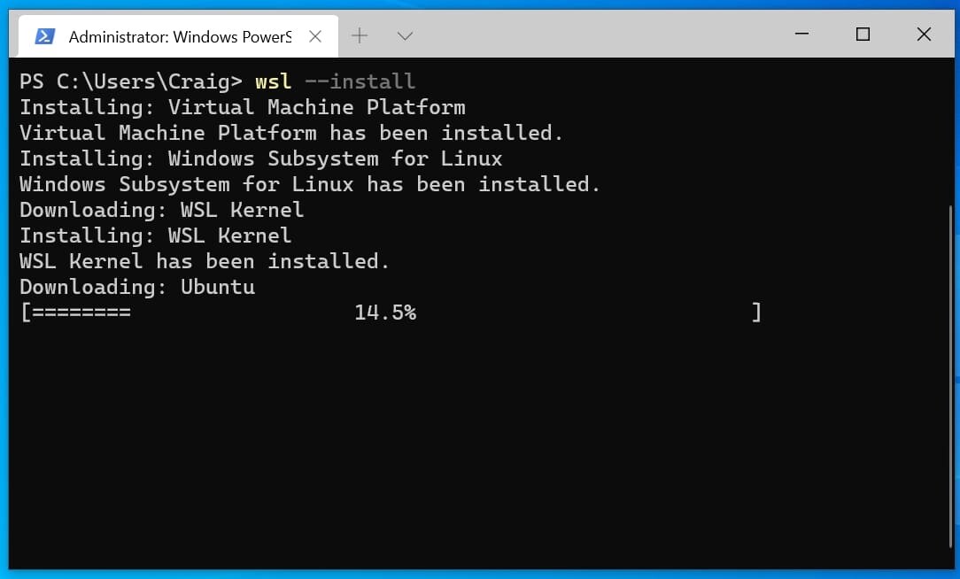 Poder instalar WSL con un único comando, una opción que Microsoft está ...