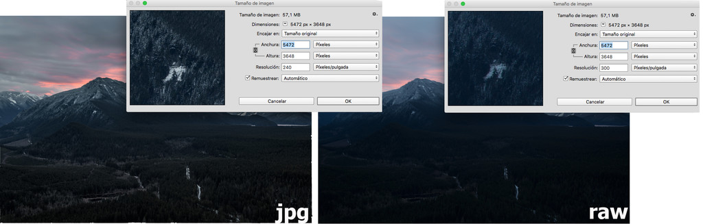 Descarga las fotos que necesites en RAW para practicar edición