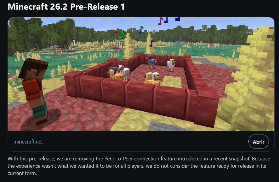 Esperamos 15 años a que Minecraft incluyera esta función básica en Java ...