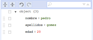 Edición de archivos JSON online