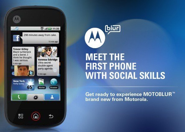 Motorola no piensa en MOTOBLUR para el futuro, Android 3.0 se acerca