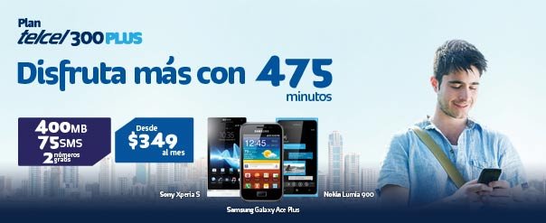 Telcel lanza el Plan Tecel 300 Plus
