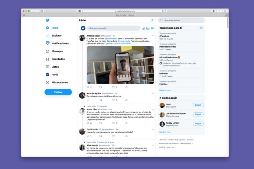 Twitter: así es el rediseño con funciones heredadas de las apps móviles