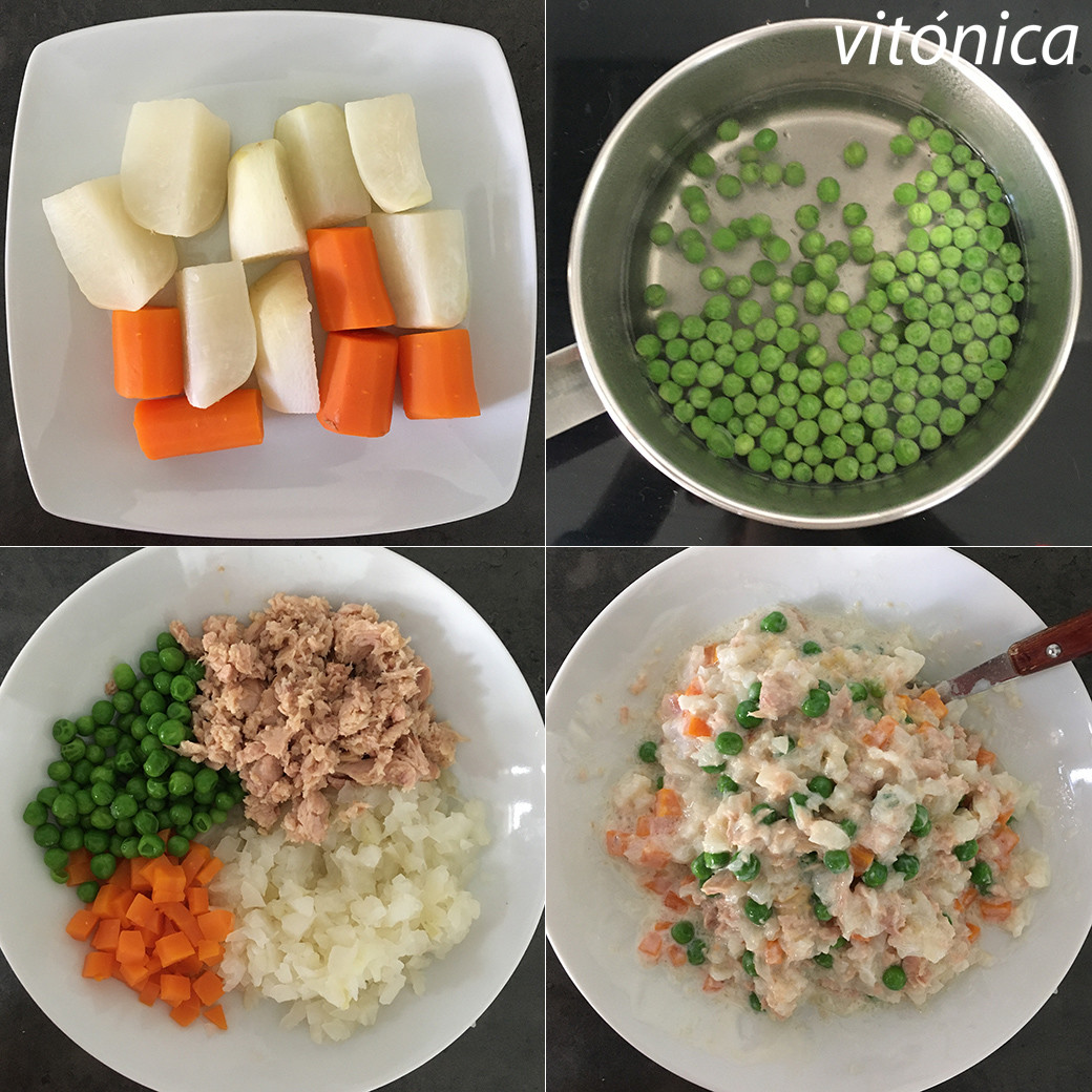 Ensaladilla rusa fitness. Receta saludable, fácil y deliciosa